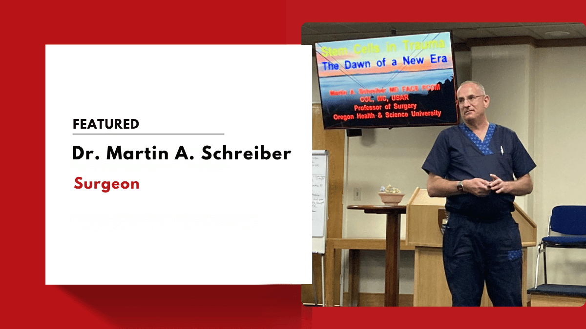 Dr. Martin Schreiber Discusses “Challenges in Traumatic Brain Injury ...